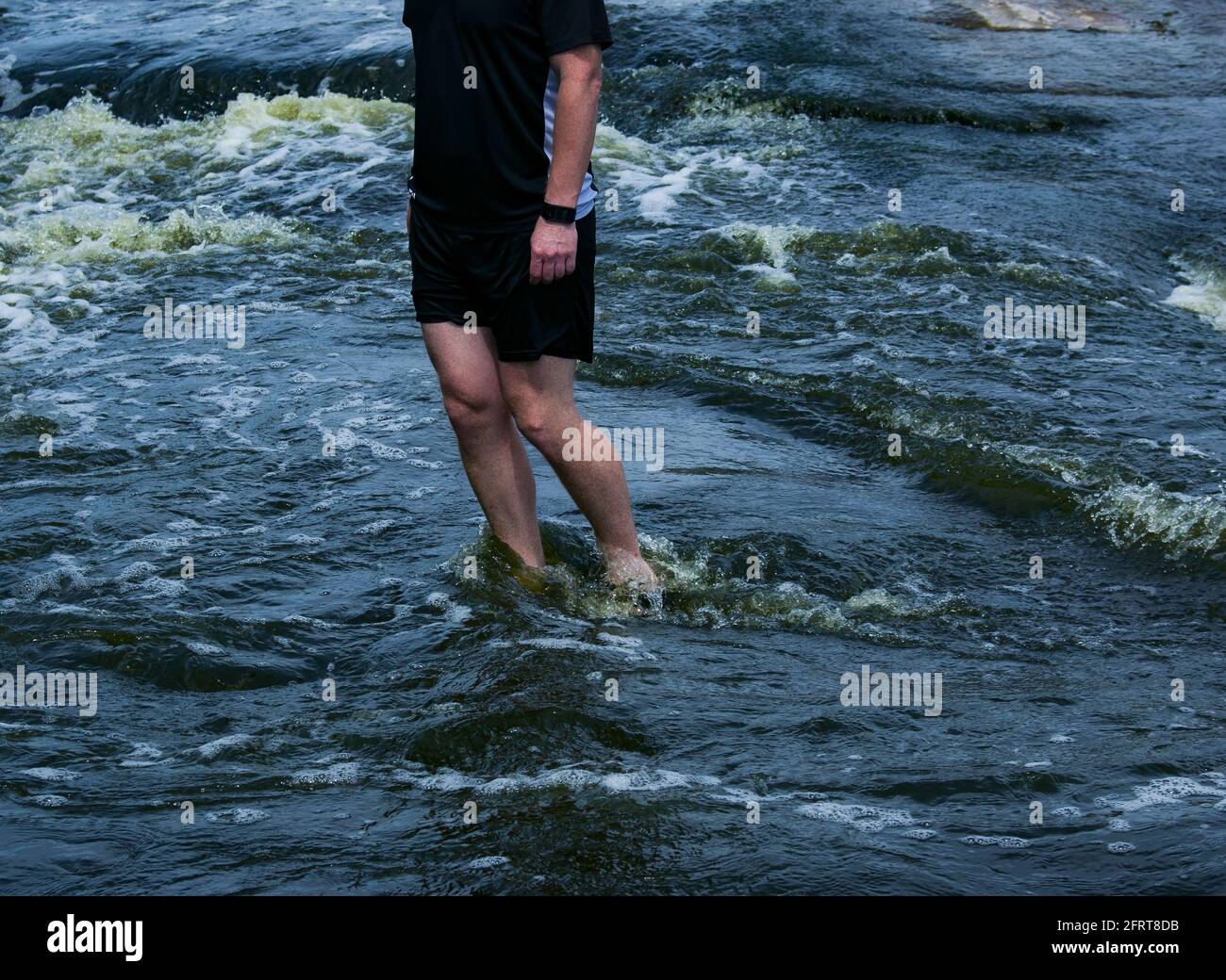 Crossing fast flowing river hi-res stock photography and images - Alamy