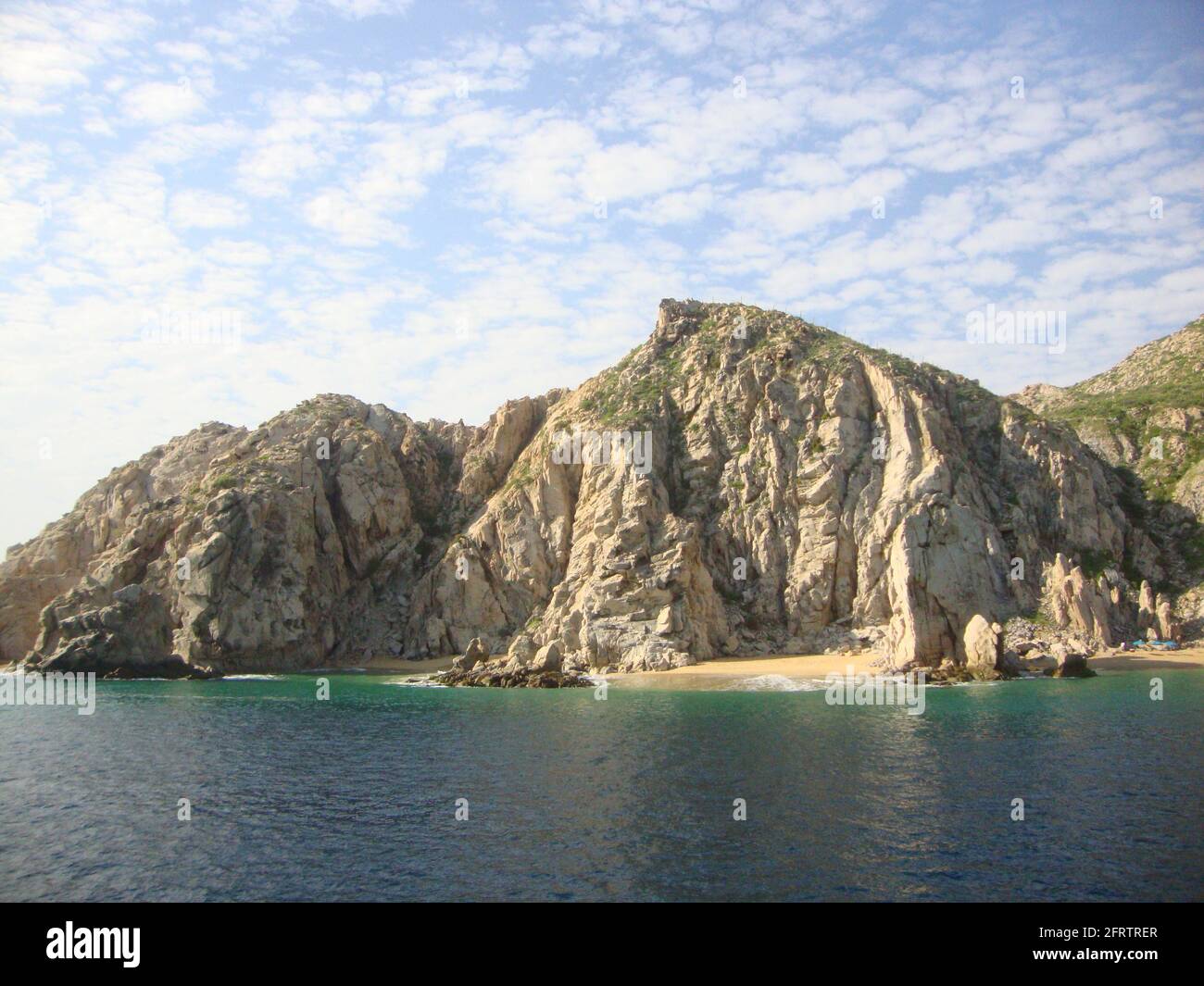 Scenic rocky landscape of a cape in Los Cabos, Cabo San Lucas, Mexico ...