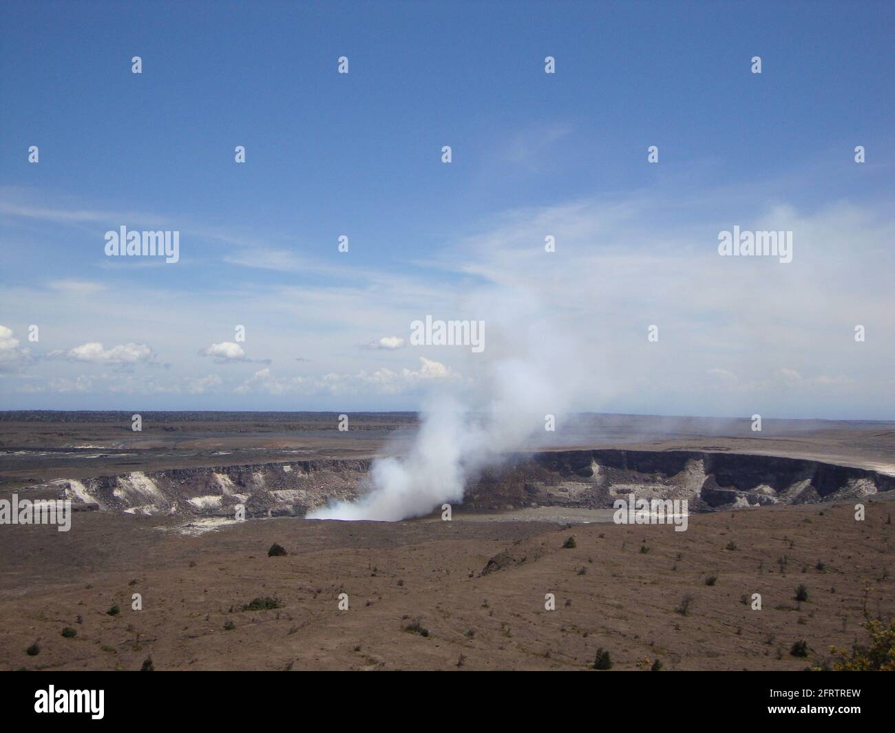 Landscape view of a volcano at Volcanoes National Park on Kona, the Big ...
