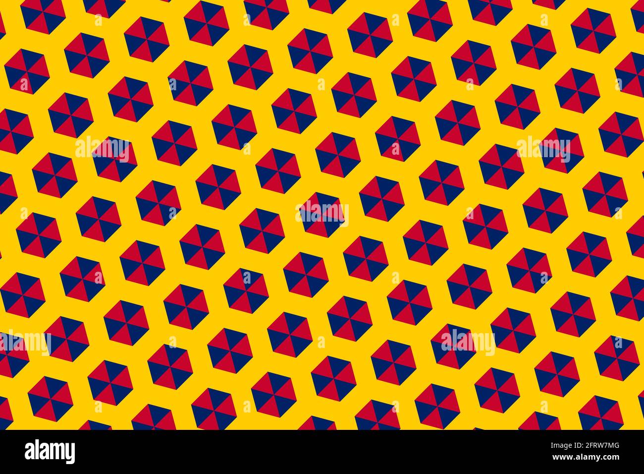 Simple geometric pattern in the colors of the national flag of Chad ...