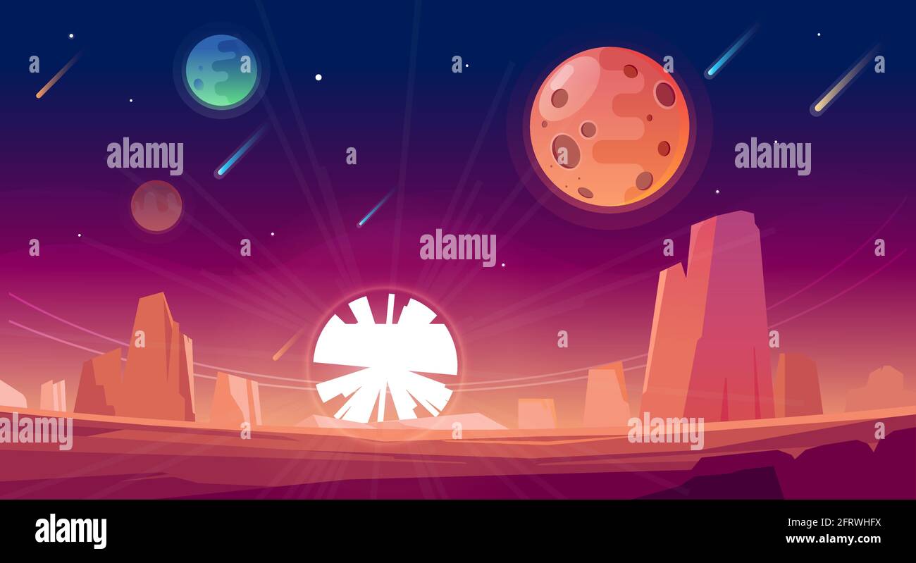 Astronaut dancing on some Planet in the Space and planet background ...