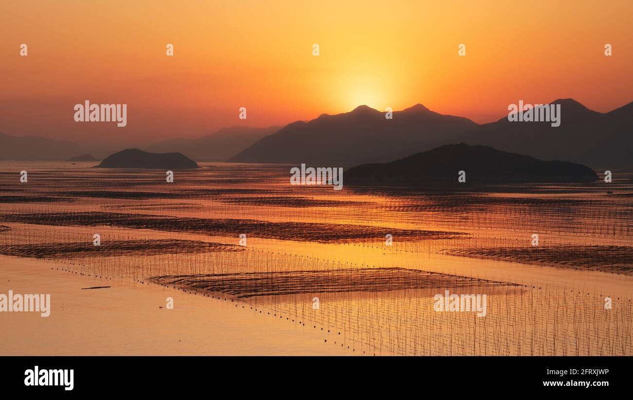 Beautiful seascape ocean farms hi-res stock photography and images - Alamy