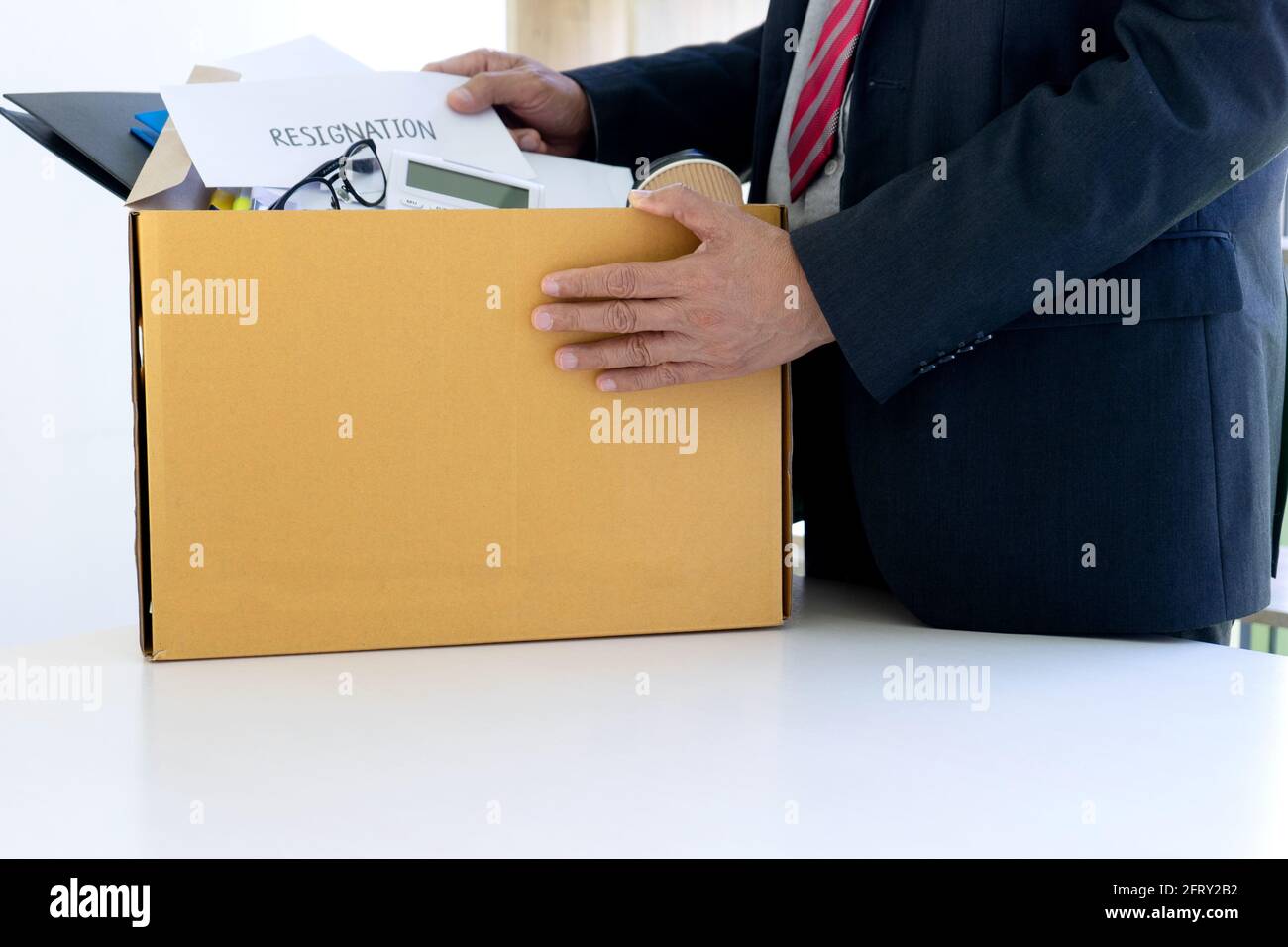 Businessman resignation letter hi-res stock photography and images - Alamy