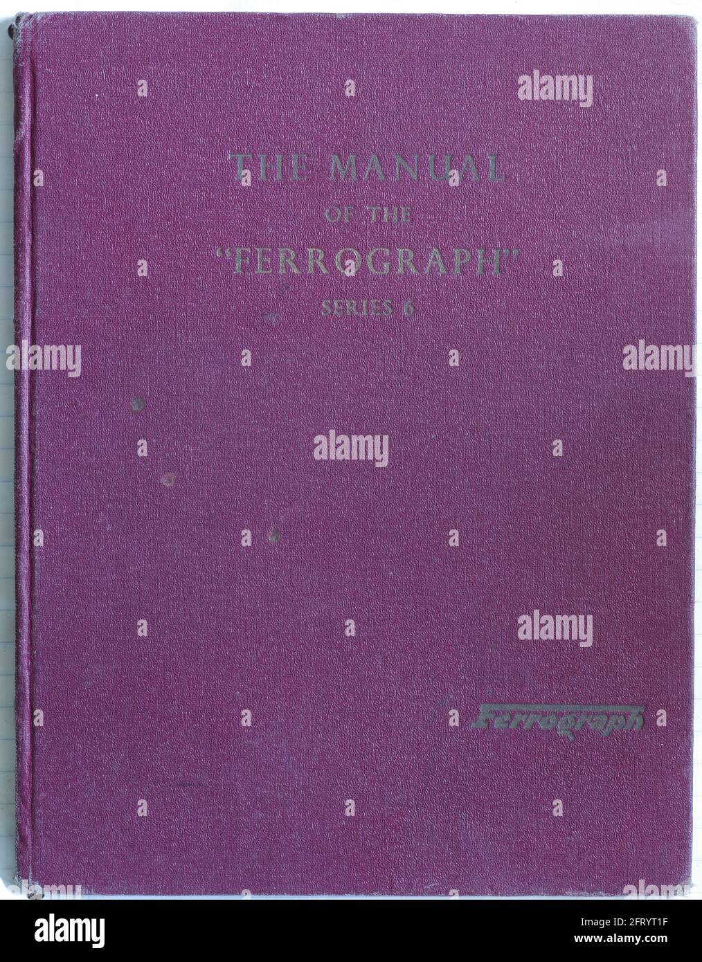 Ferrograph Series 6 manual Stock Photo - Alamy