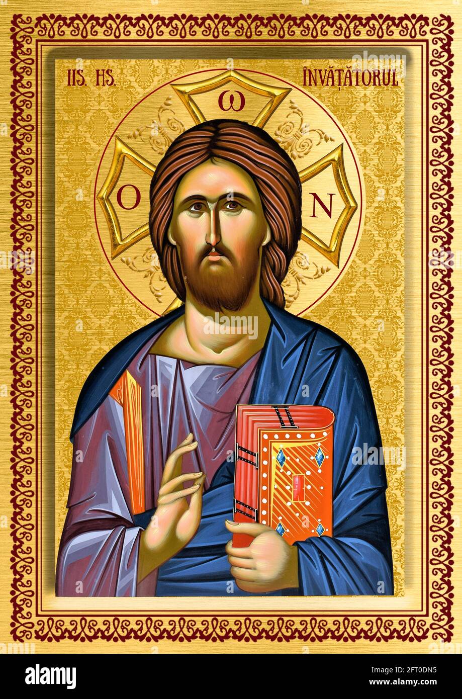 Orthodox byzantine iconography Stock Photo - Alamy