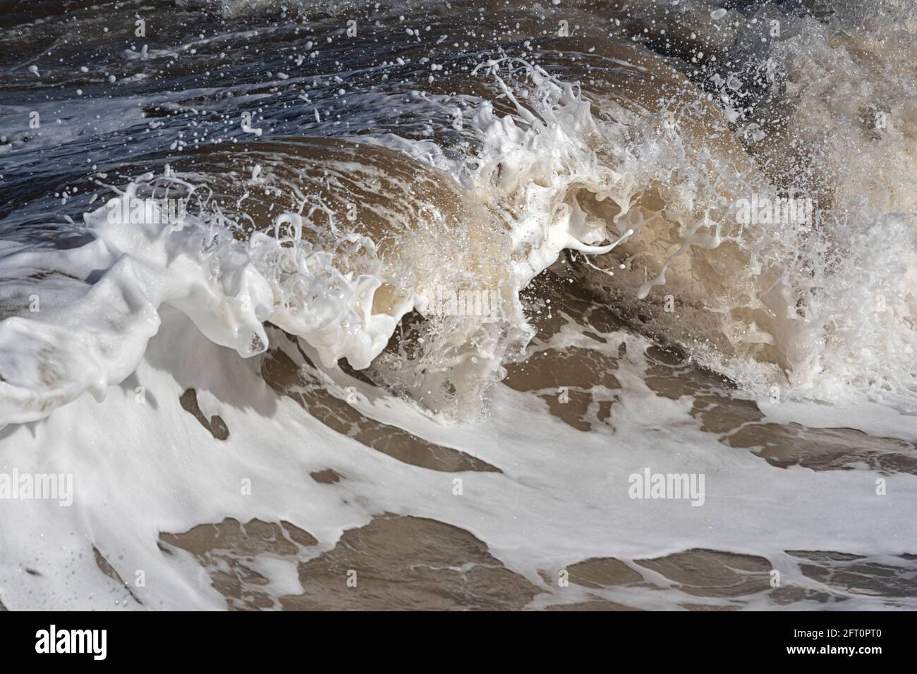 Effervescent and powerful waves and their abstract patterns Stock Photo ...
