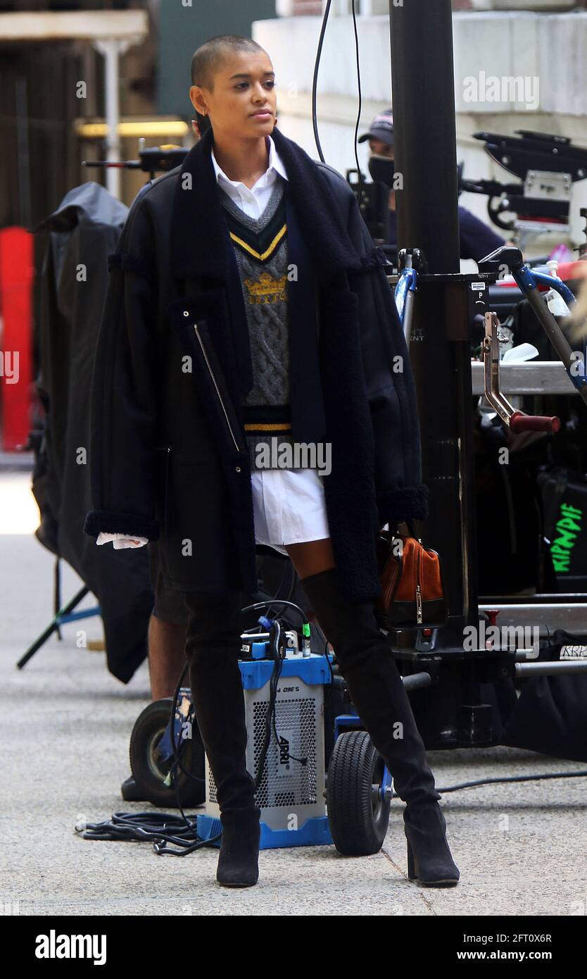 NEW YORK, NY- MAY 20: Jordan Alexander on the set of the new HBO Max ...