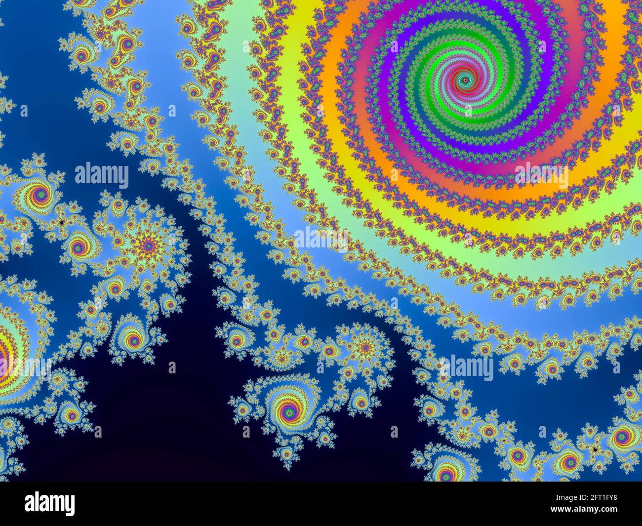 Beautiful zoom into the infinite mathemacial mandelbrot fractal Stock ...