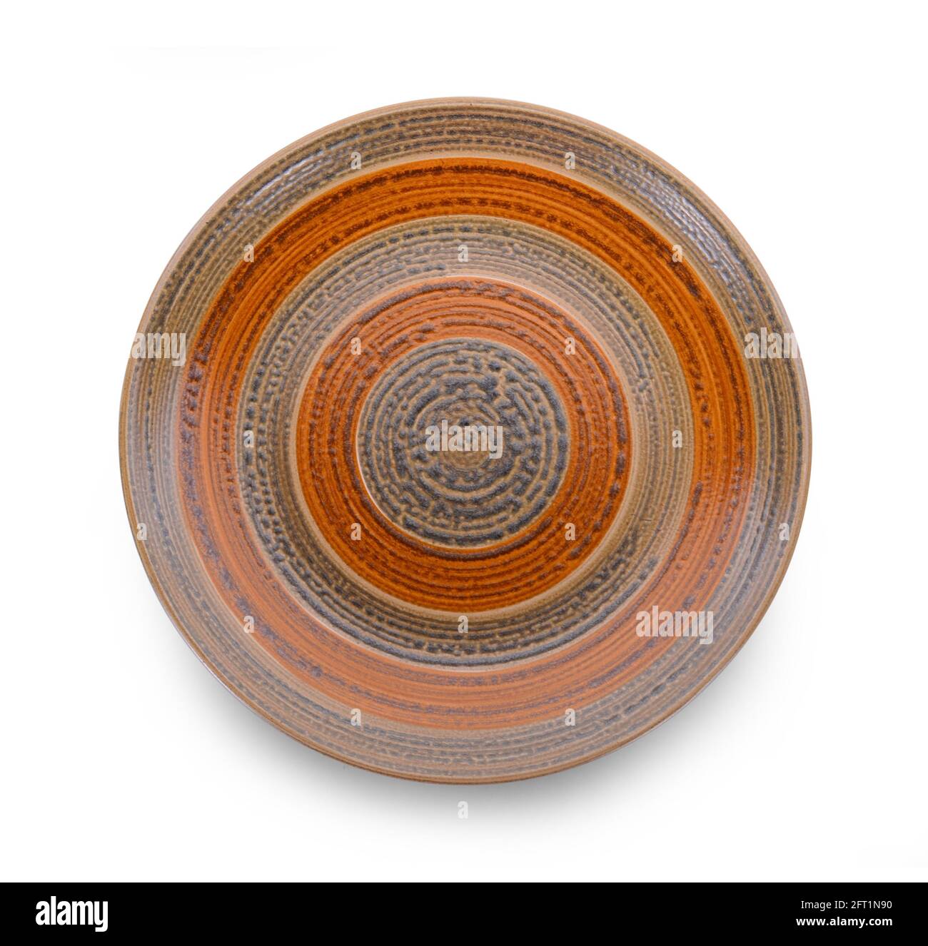 vintage style of plate isolated on white background Stock Photo - Alamy