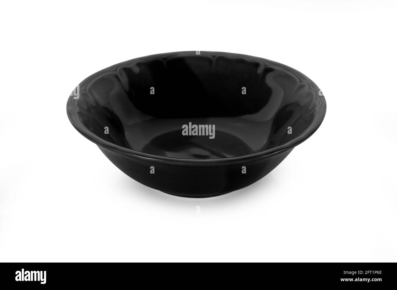 green color bowl isolated on white background Stock Photo - Alamy