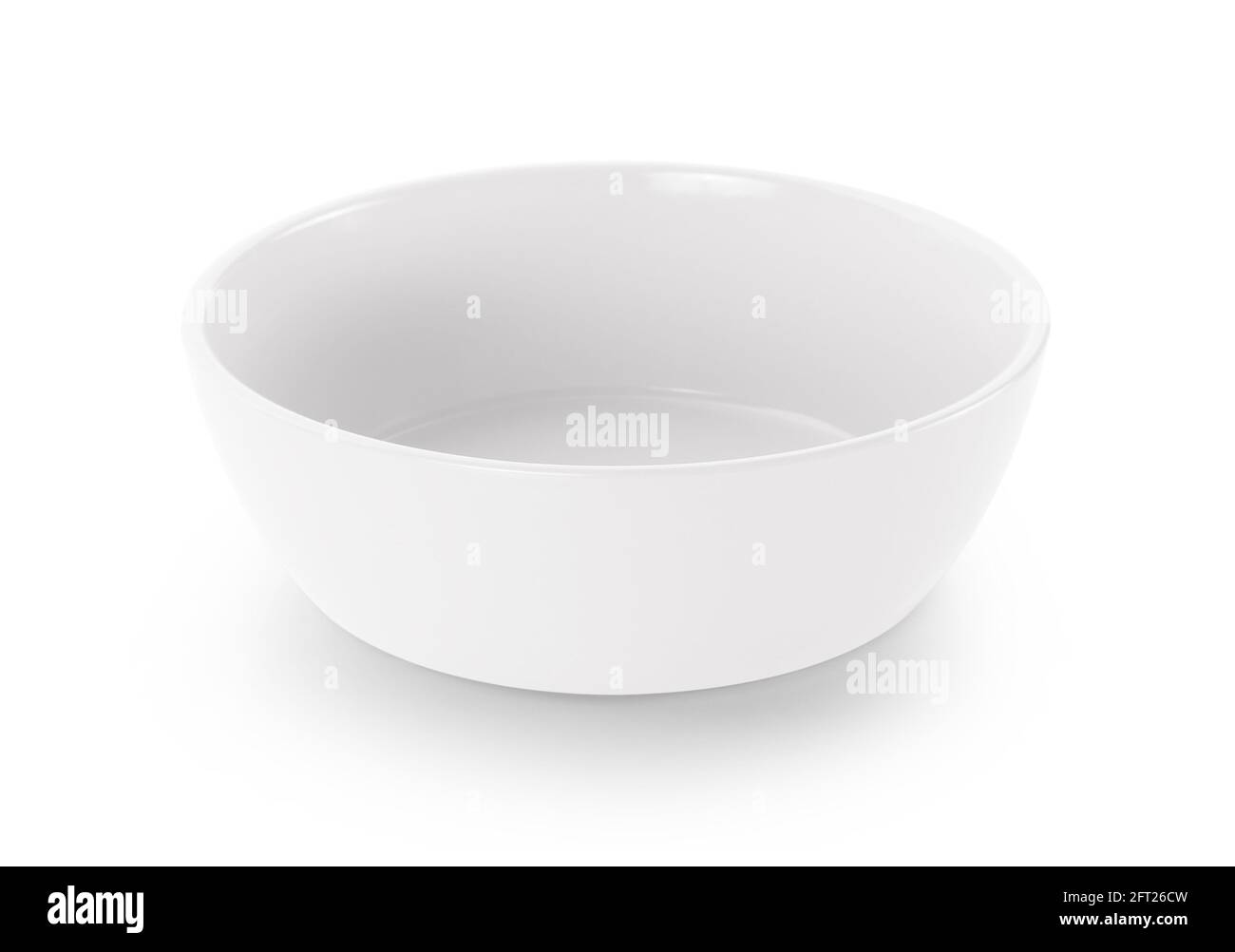 empty white bowl isolated on white background Stock Photo - Alamy