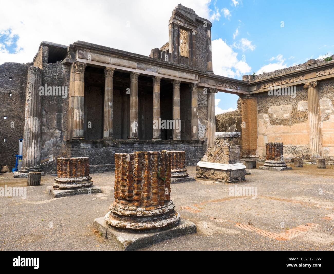 The tribunal of the basilica (area on which the magistrates were seated ...