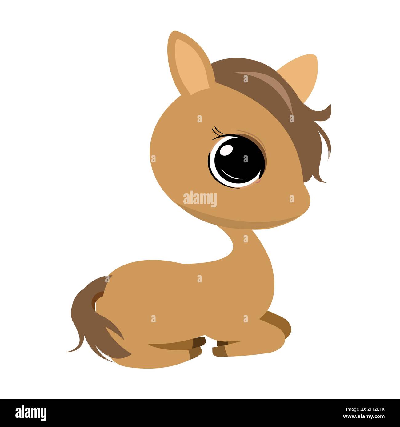 Memes Caballo Dibujo Funny Horse With A Saddle And Pony Tail. Vector