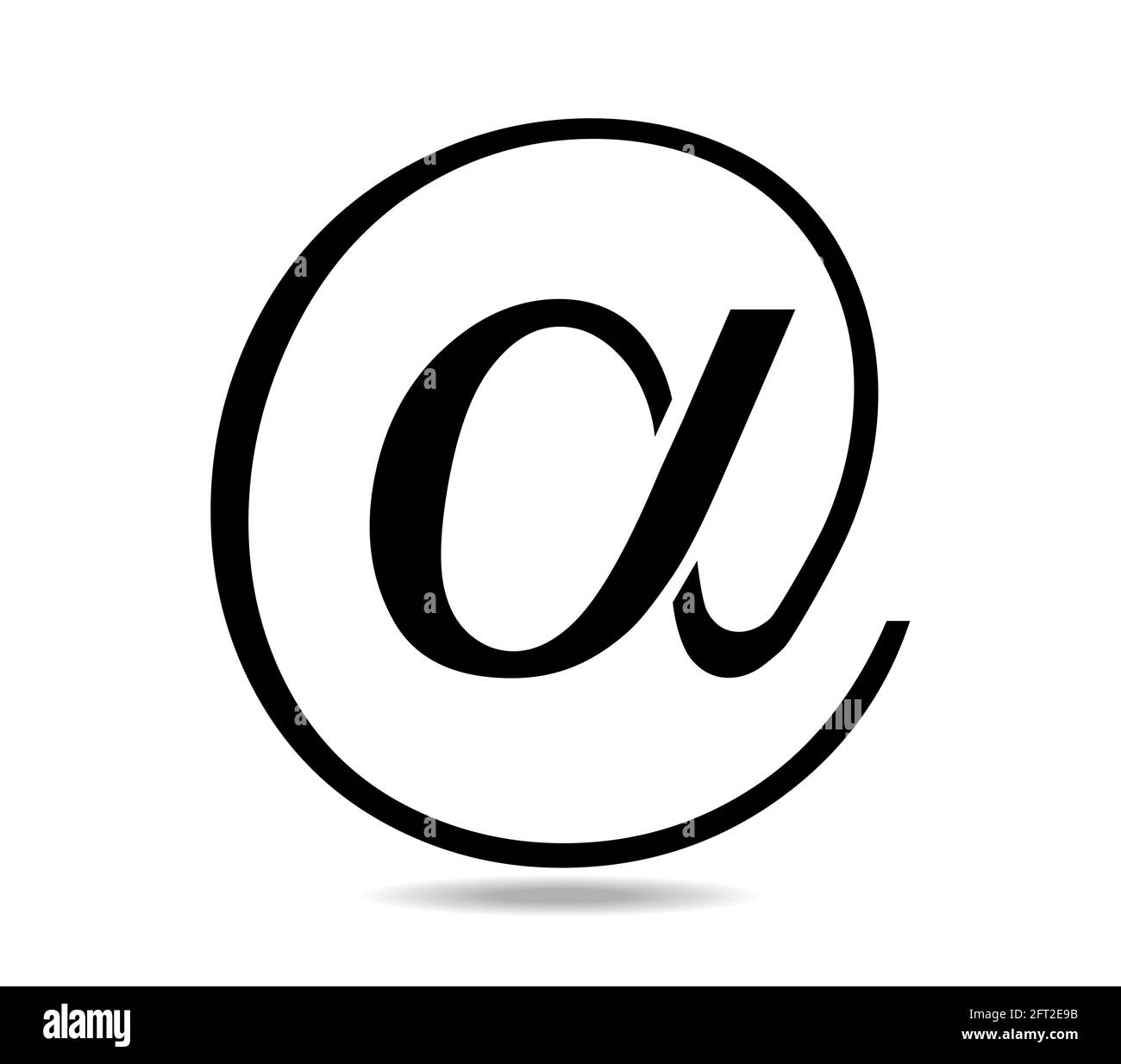 Letter alpha in shape of an at sign Stock Vector Image & Art - Alamy
