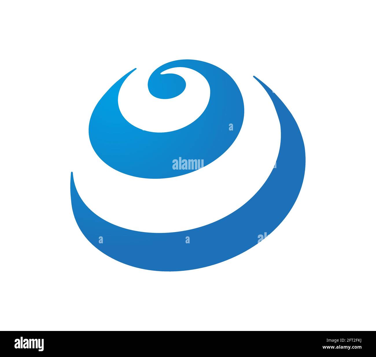 Simple blue spiral design Stock Vector Images - Alamy