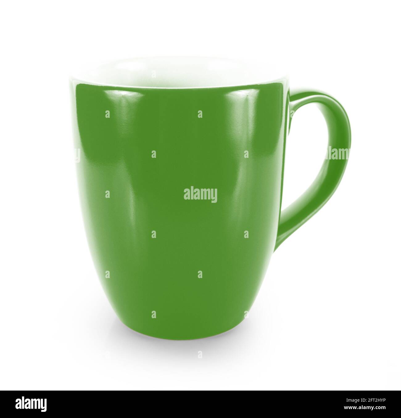 empty cup on white background Stock Photo - Alamy