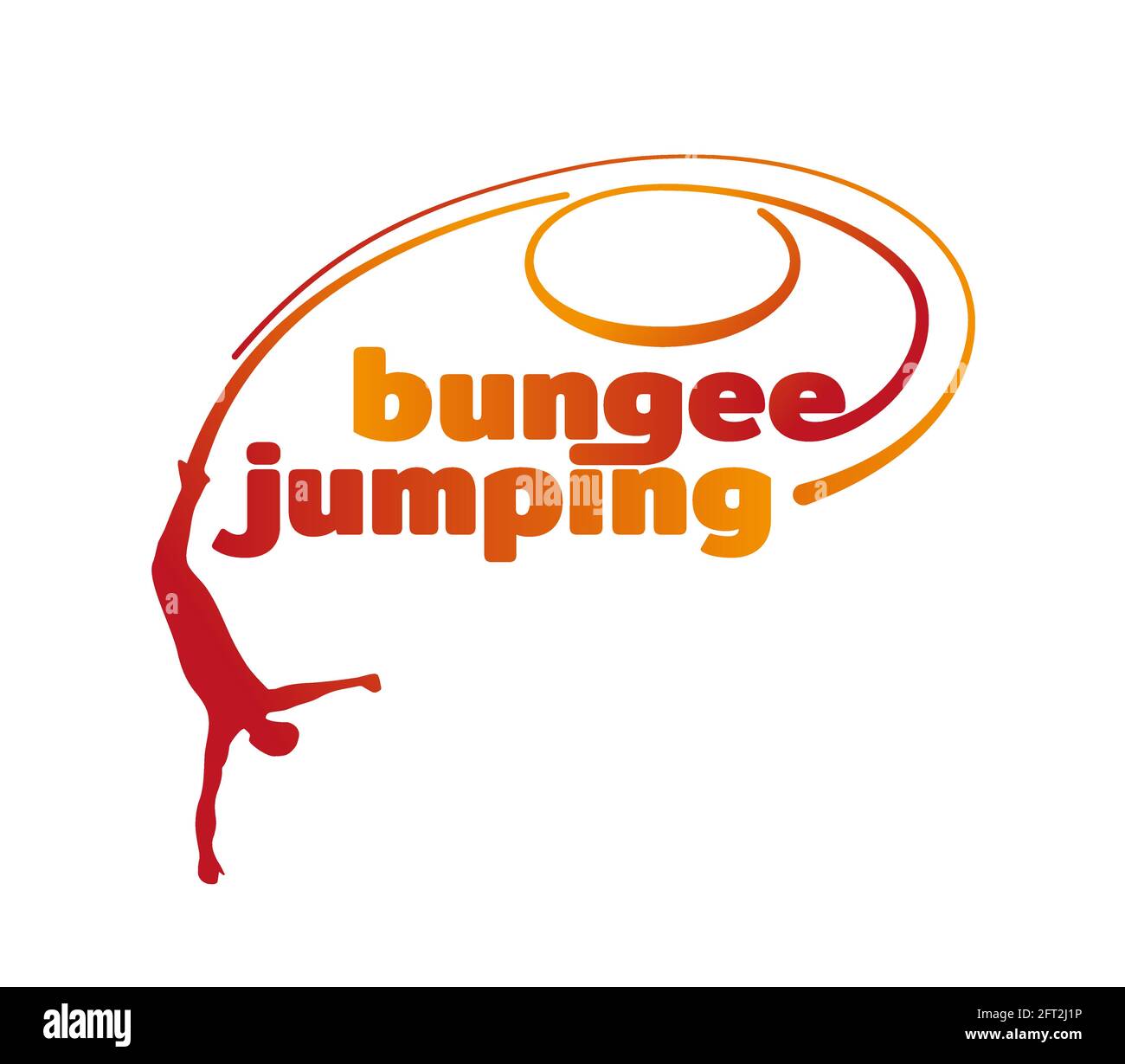 Bungee jumping redish logo symbol. Ready logo Stock Vector Image & Art ...