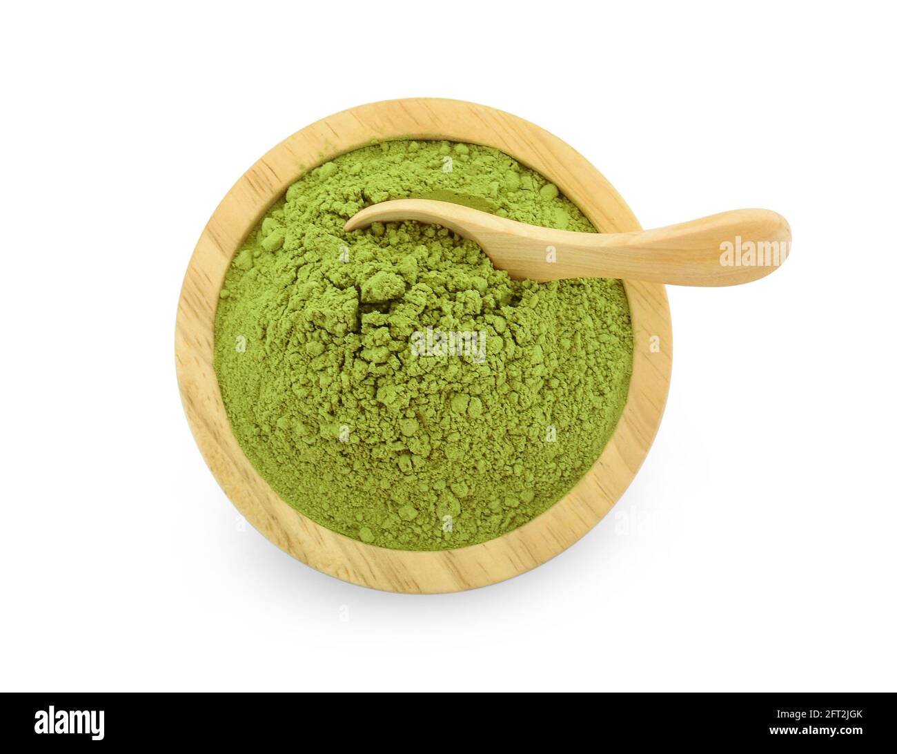 powdered matcha green tea on white background Stock Photo - Alamy