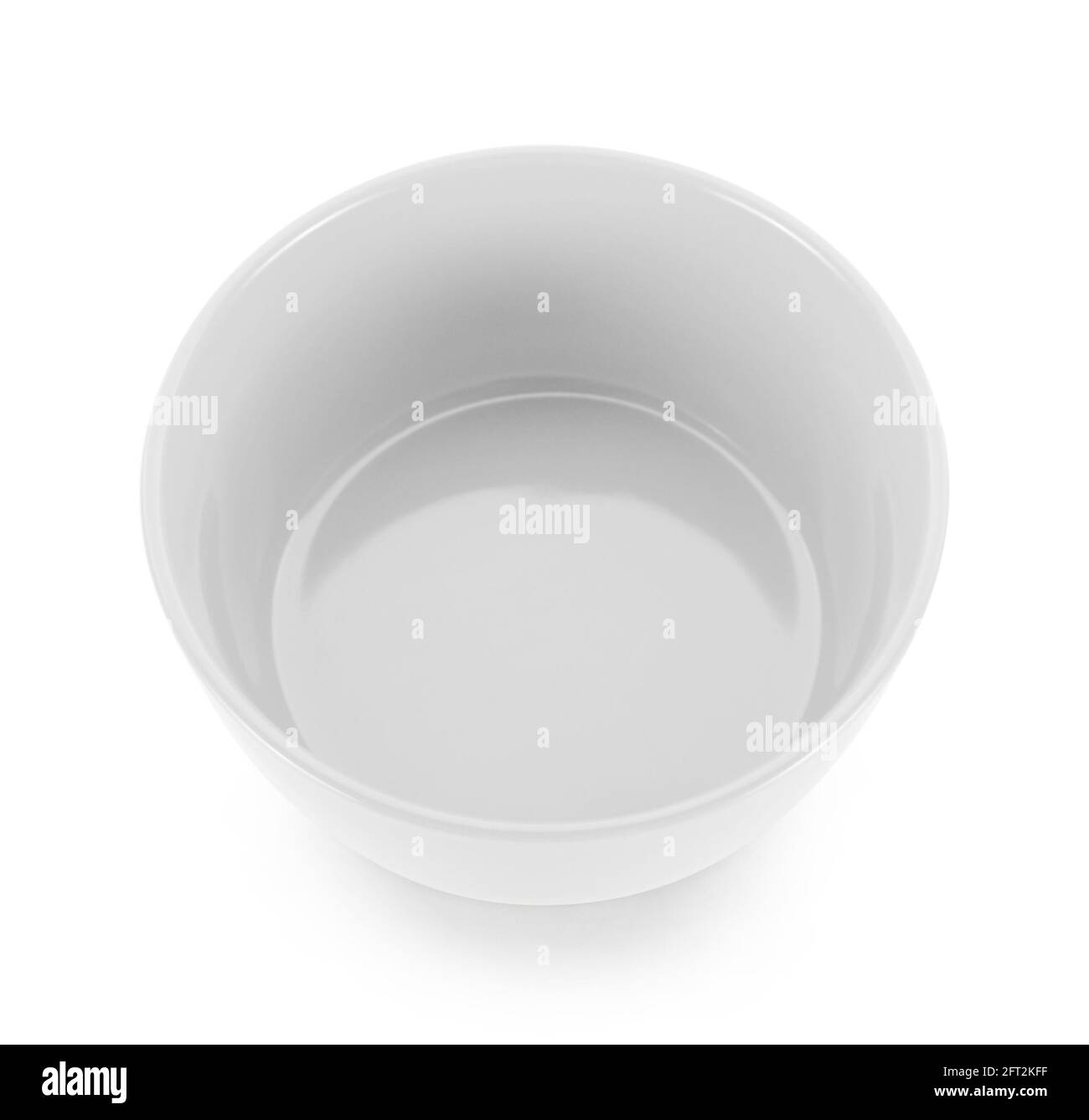 empty white bowl isolated on white background Stock Photo - Alamy