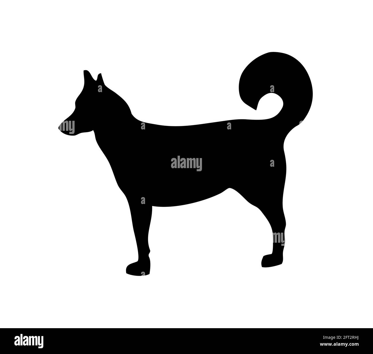 Shape of a big dog. Dogs silhouette Stock Vector Image & Art - Alamy