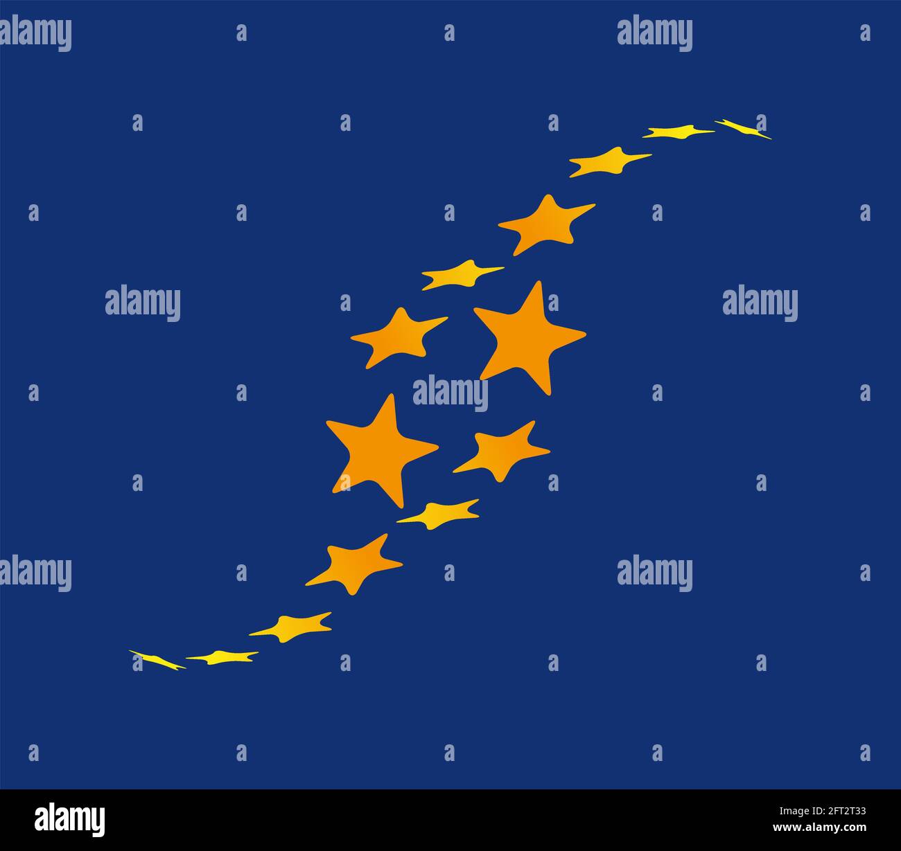A twisted braid of golden stars. Ready logo Stock Vector Image & Art ...