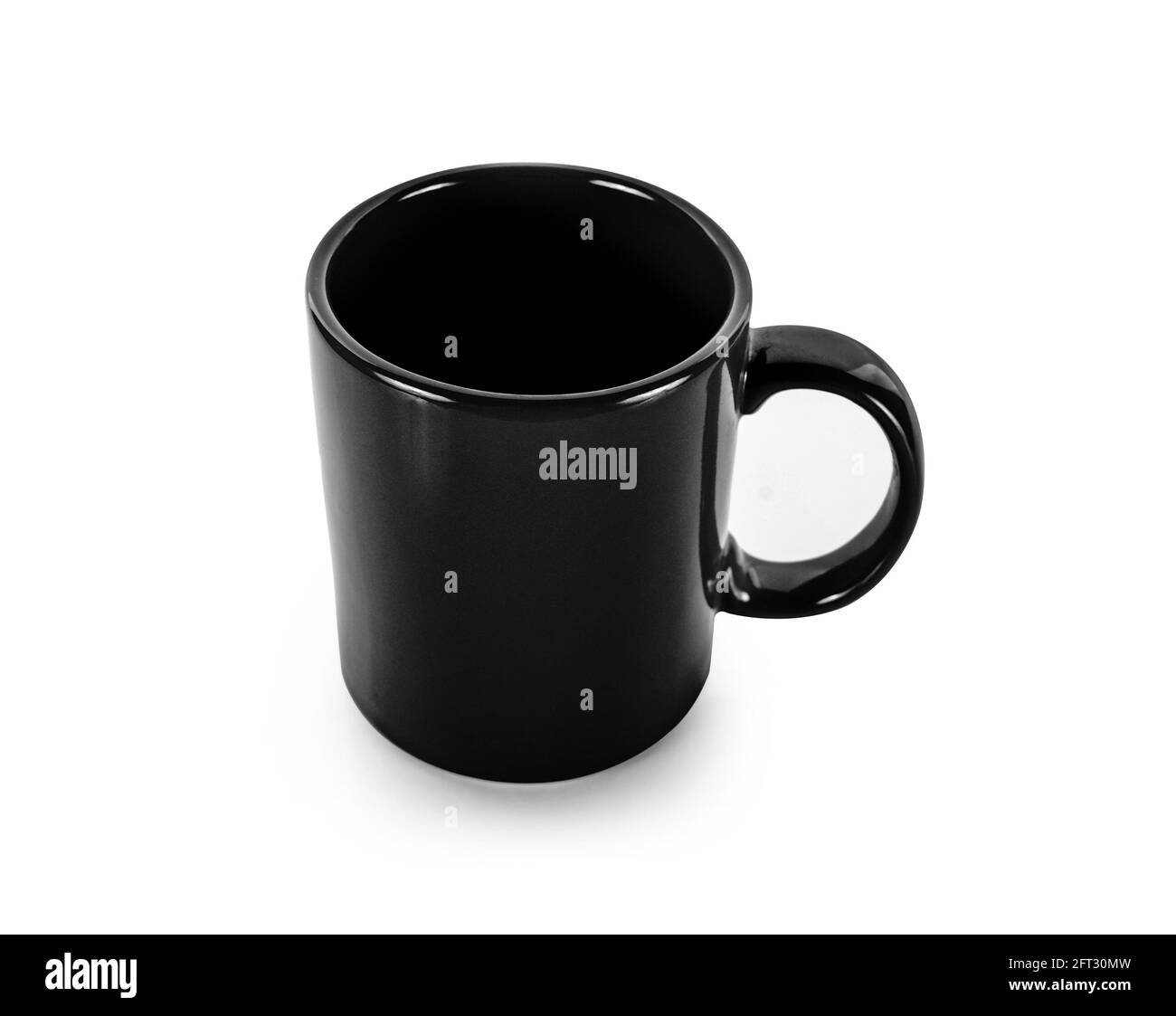 empty mug on white background Stock Photo - Alamy