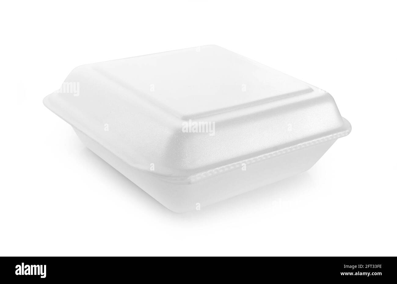 Foam box isolated on white background Stock Photo - Alamy