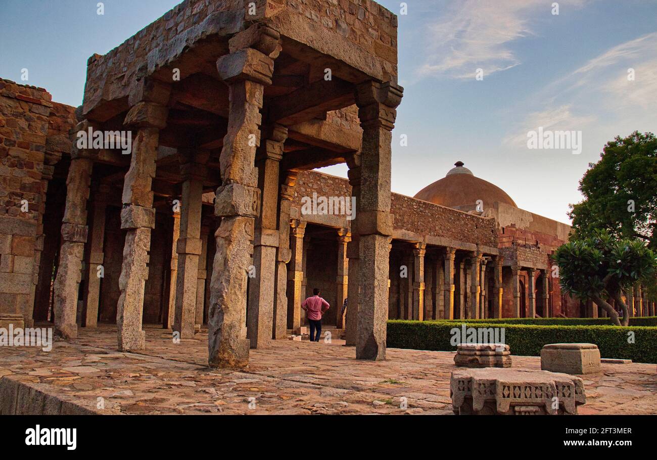 Qutub minar inside hi-res stock photography and images - Alamy