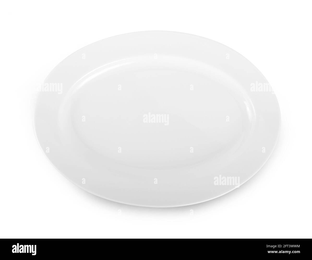 white plate isolated on white background Stock Photo - Alamy