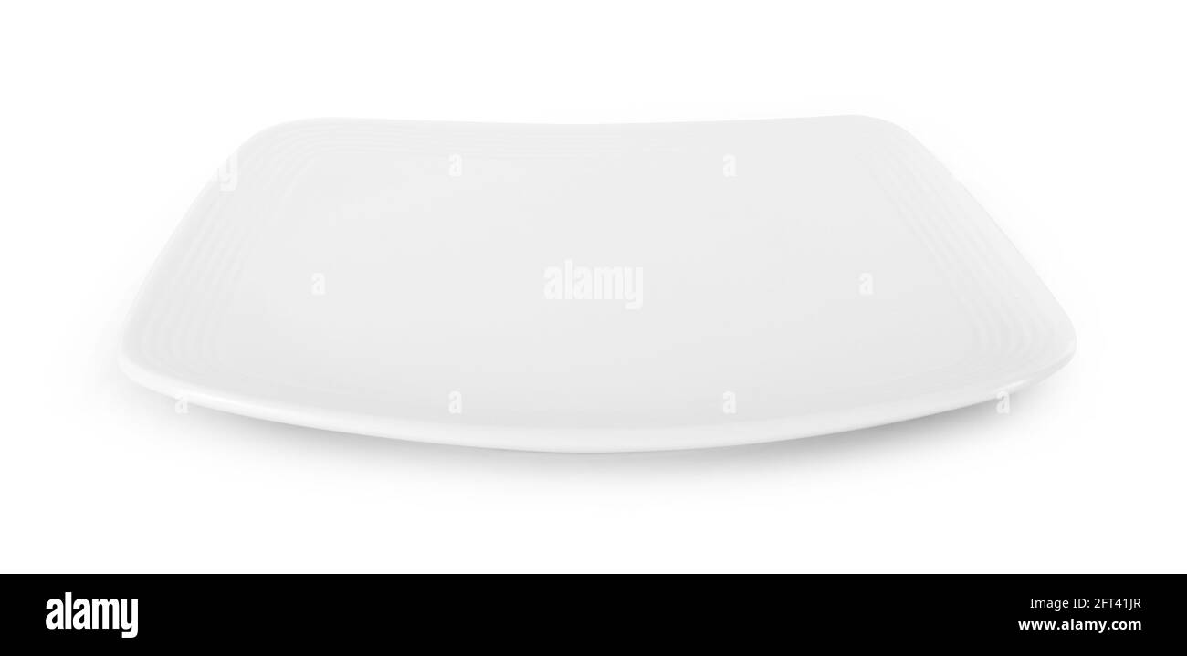 white plate isolated on white background Stock Photo - Alamy