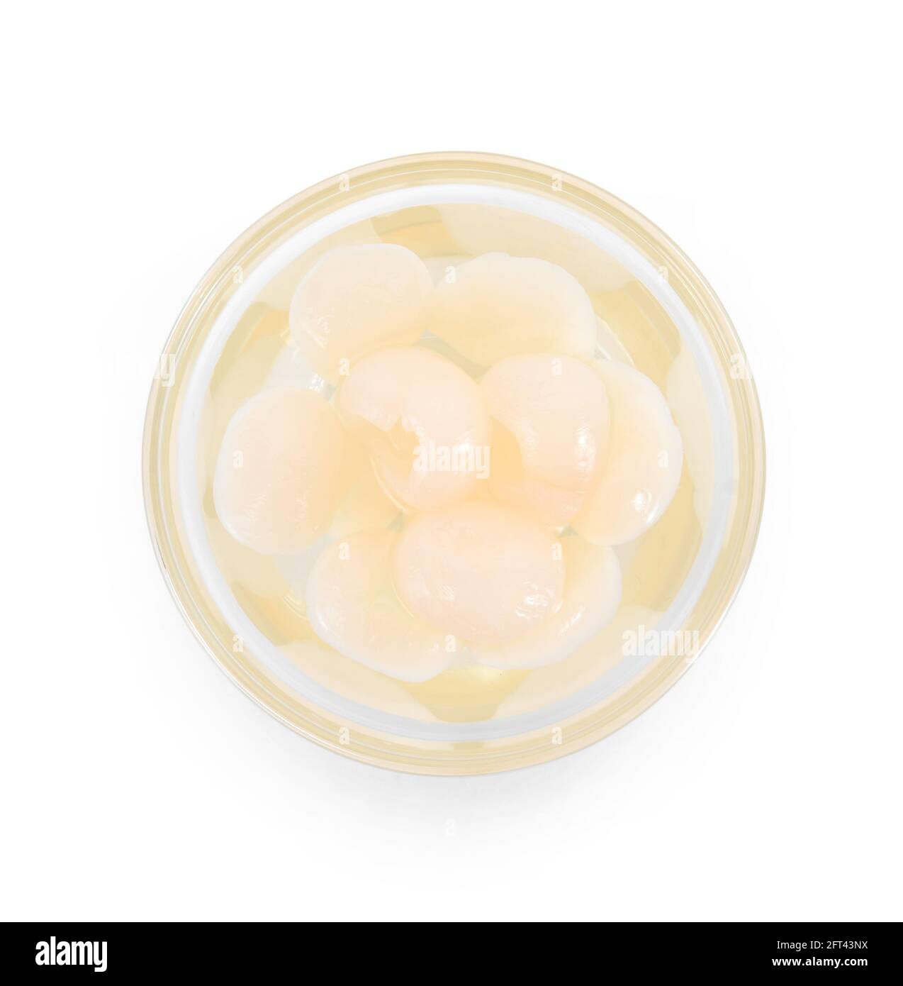 Longan syrup in glass on white background Stock Photo - Alamy