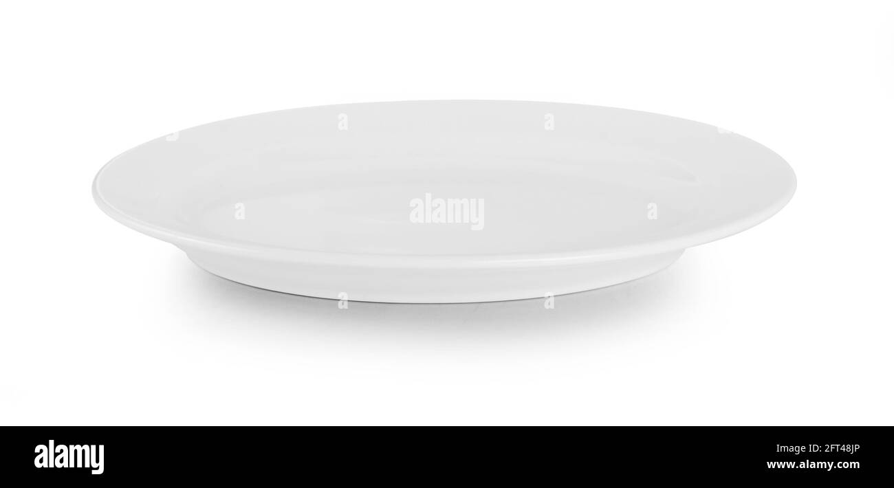 white plate isolated on white background Stock Photo - Alamy