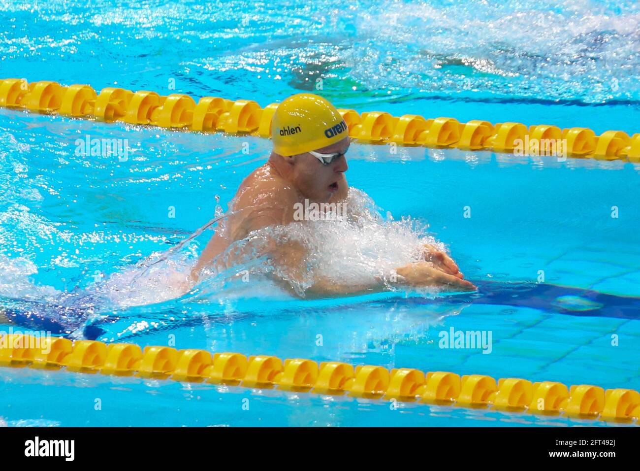 Erik Persson of Suede 200 M Breaststroke Final during the 2021 LEN ...