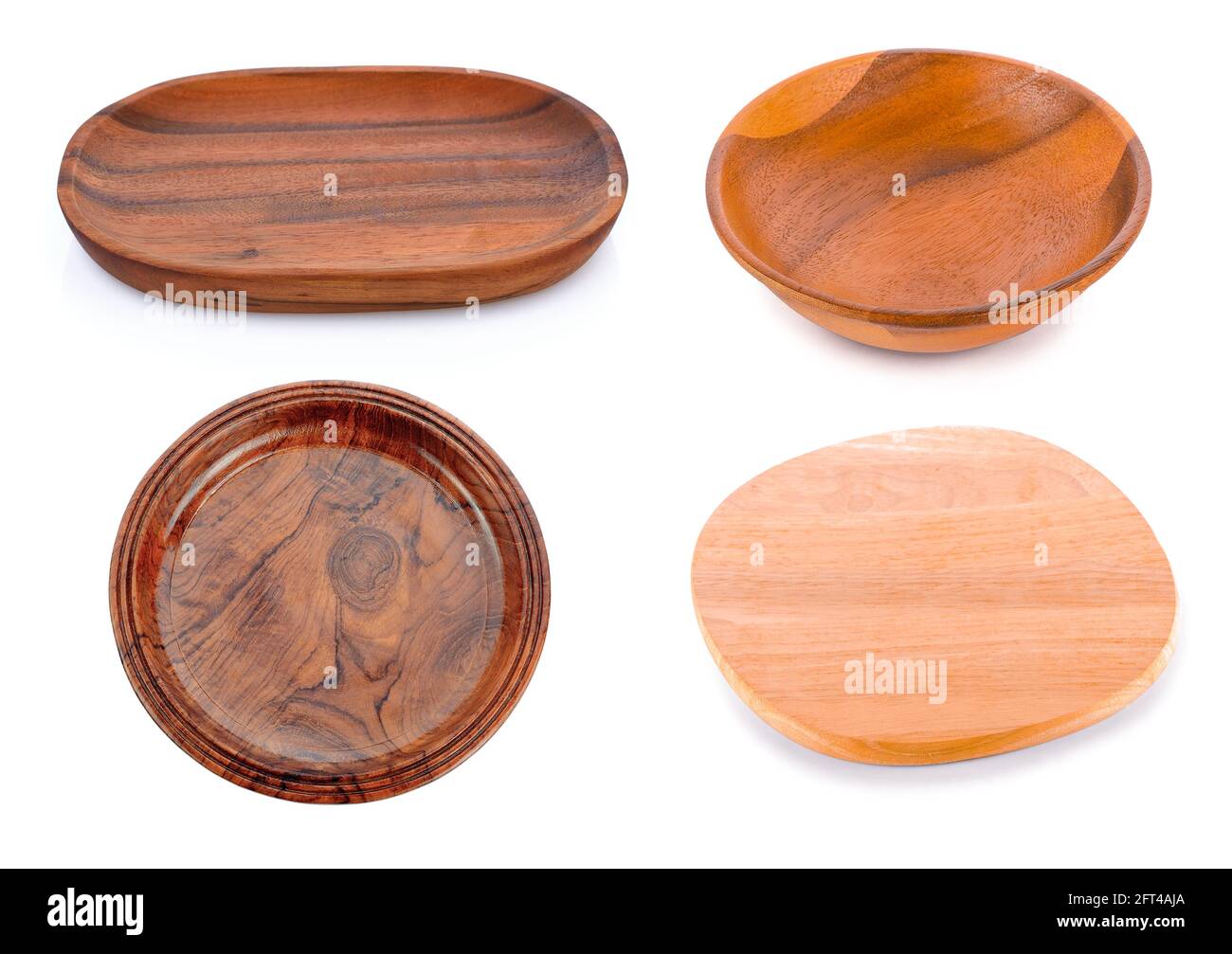 collection Wood plate isolated on white background Stock Photo - Alamy