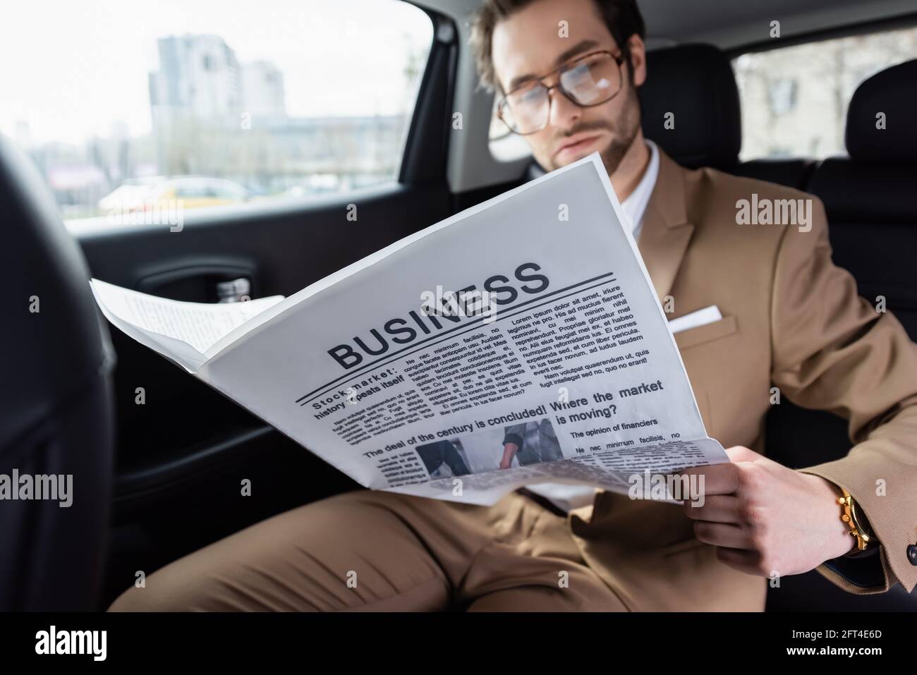 Car business glasses hi-res stock photography and images - Alamy