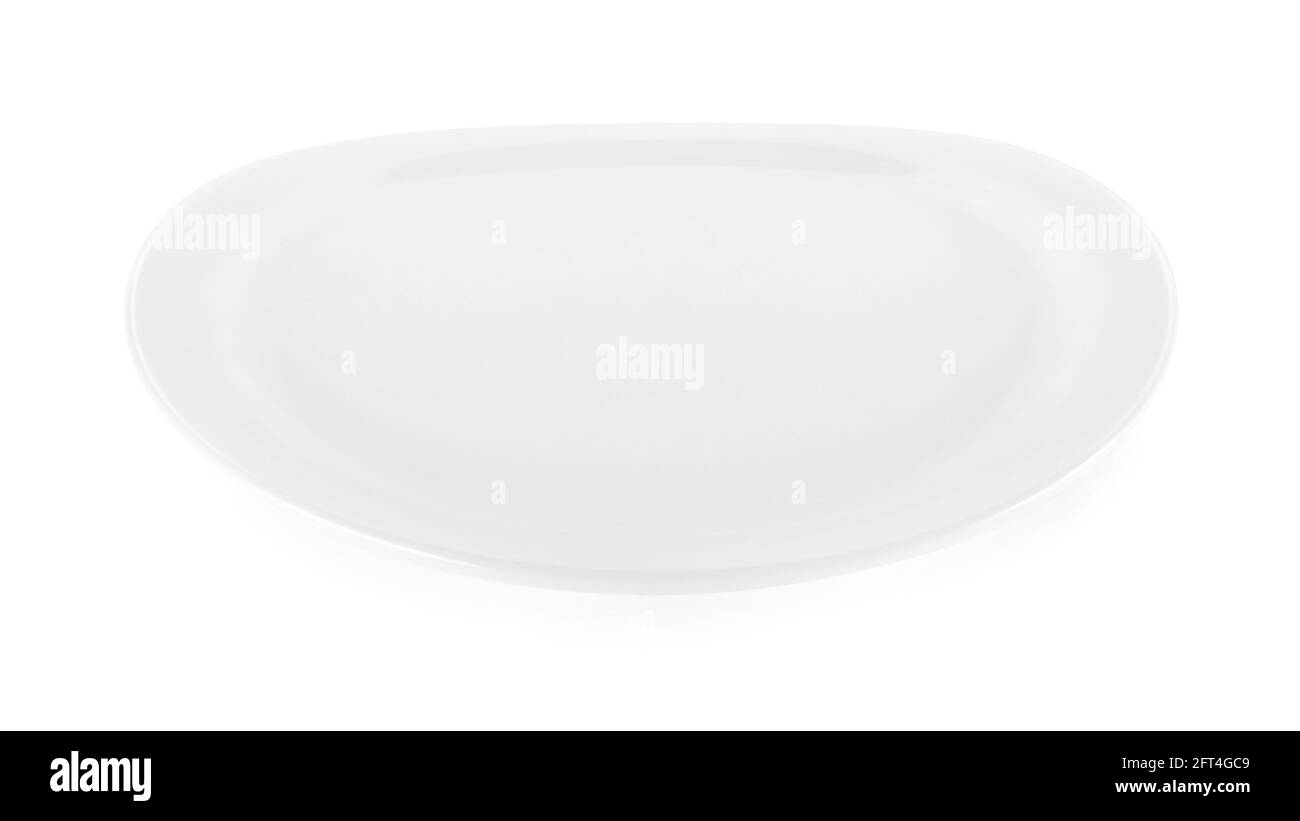 white plate isolated on white background Stock Photo - Alamy