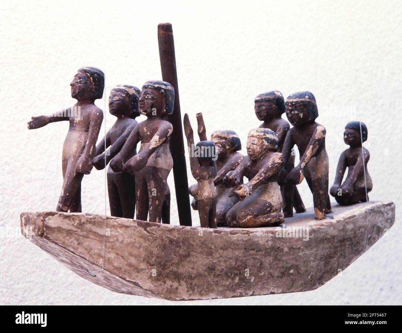 Barca funeraria egipcia. Museu de Montserrat Stock Photo - Alamy