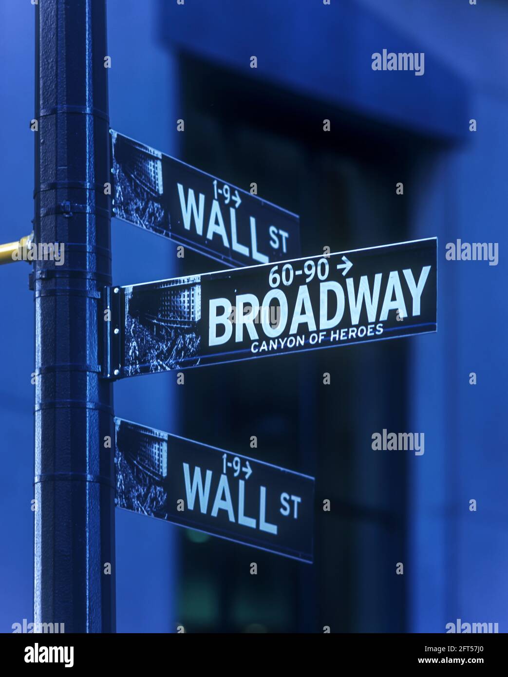 2006 HISTORICAL WALL STREET SIGNS BROADWAY FINANCIAL DISTRICT MANHATTAN ...