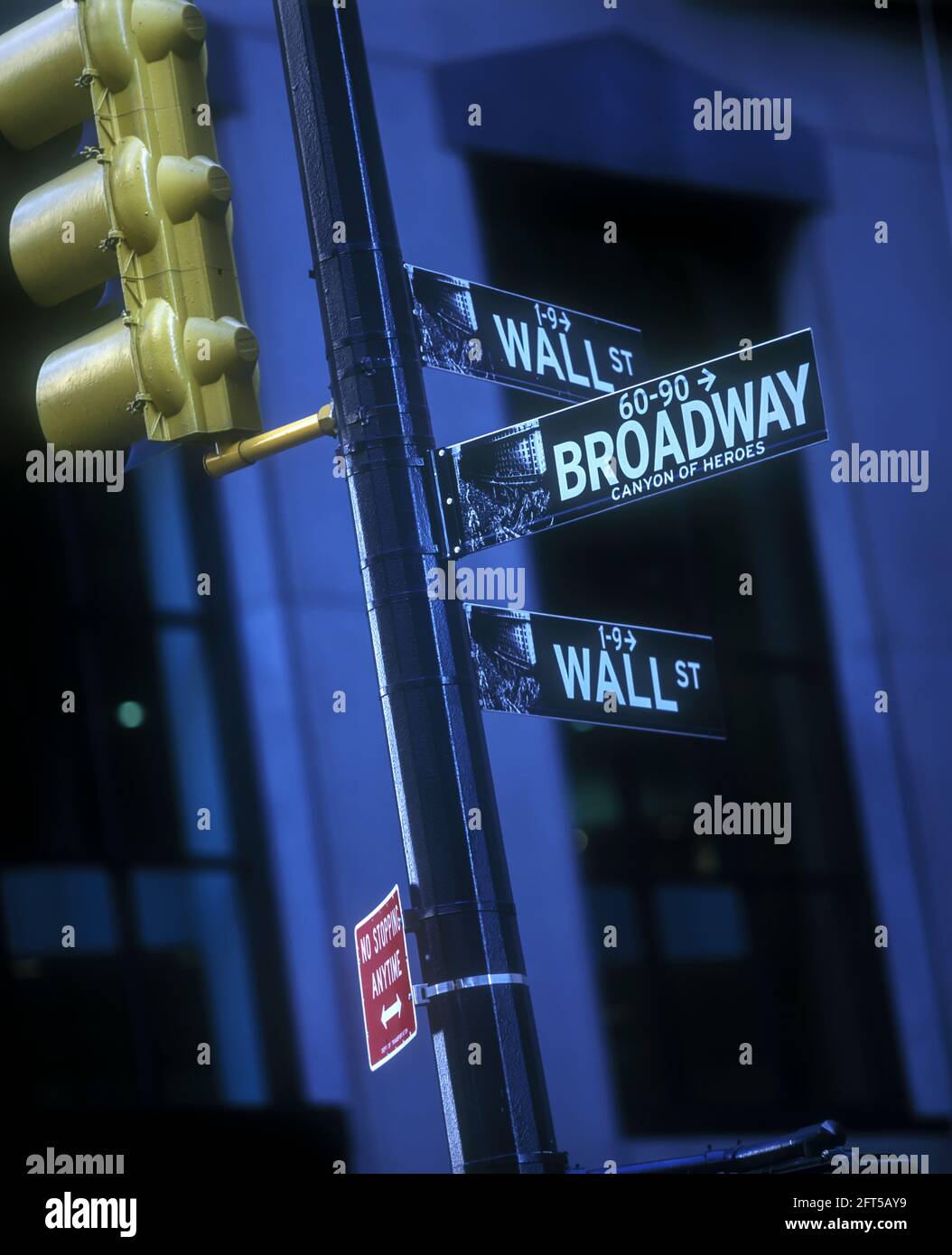2006 HISTORICAL WALL STREET SIGNS BROADWAY FINANCIAL DISTRICT MANHATTAN ...