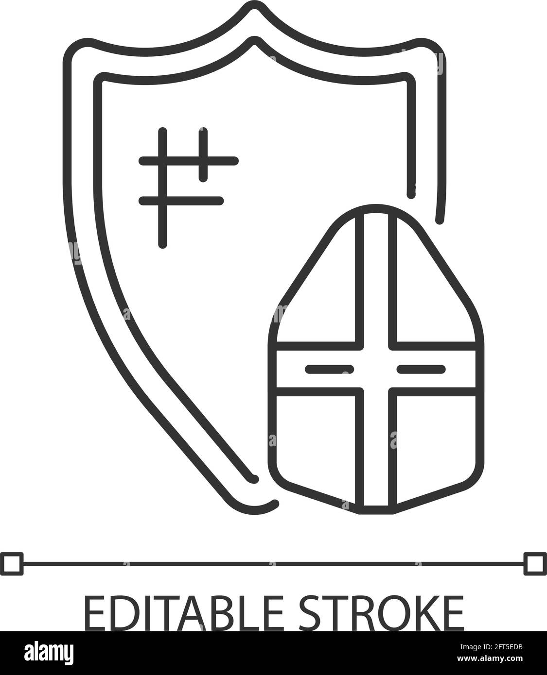 Knight armor linear icon Stock Vector Image & Art - Alamy