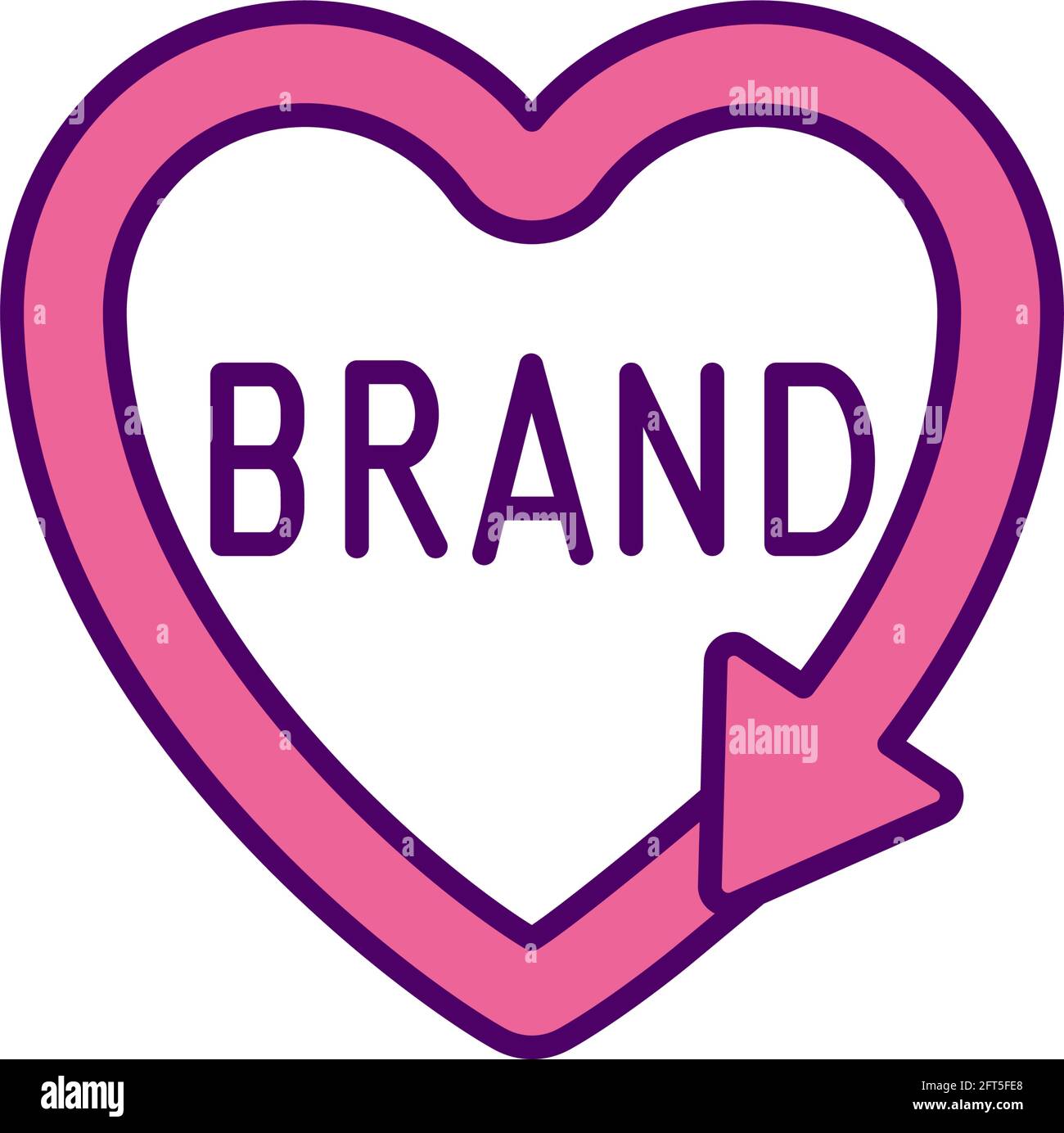 Personal brand pink RGB color icon Stock Vector Image & Art - Alamy