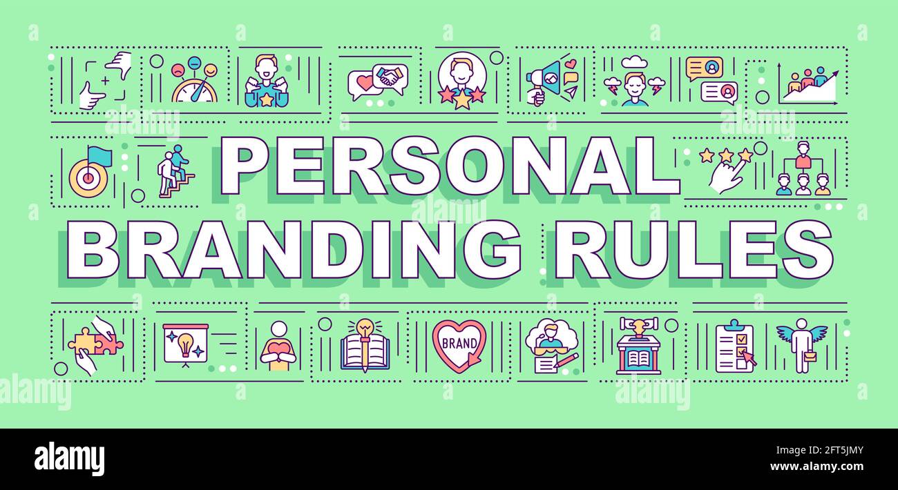 Personal branding rules word concepts banner Stock Vector Image & Art ...