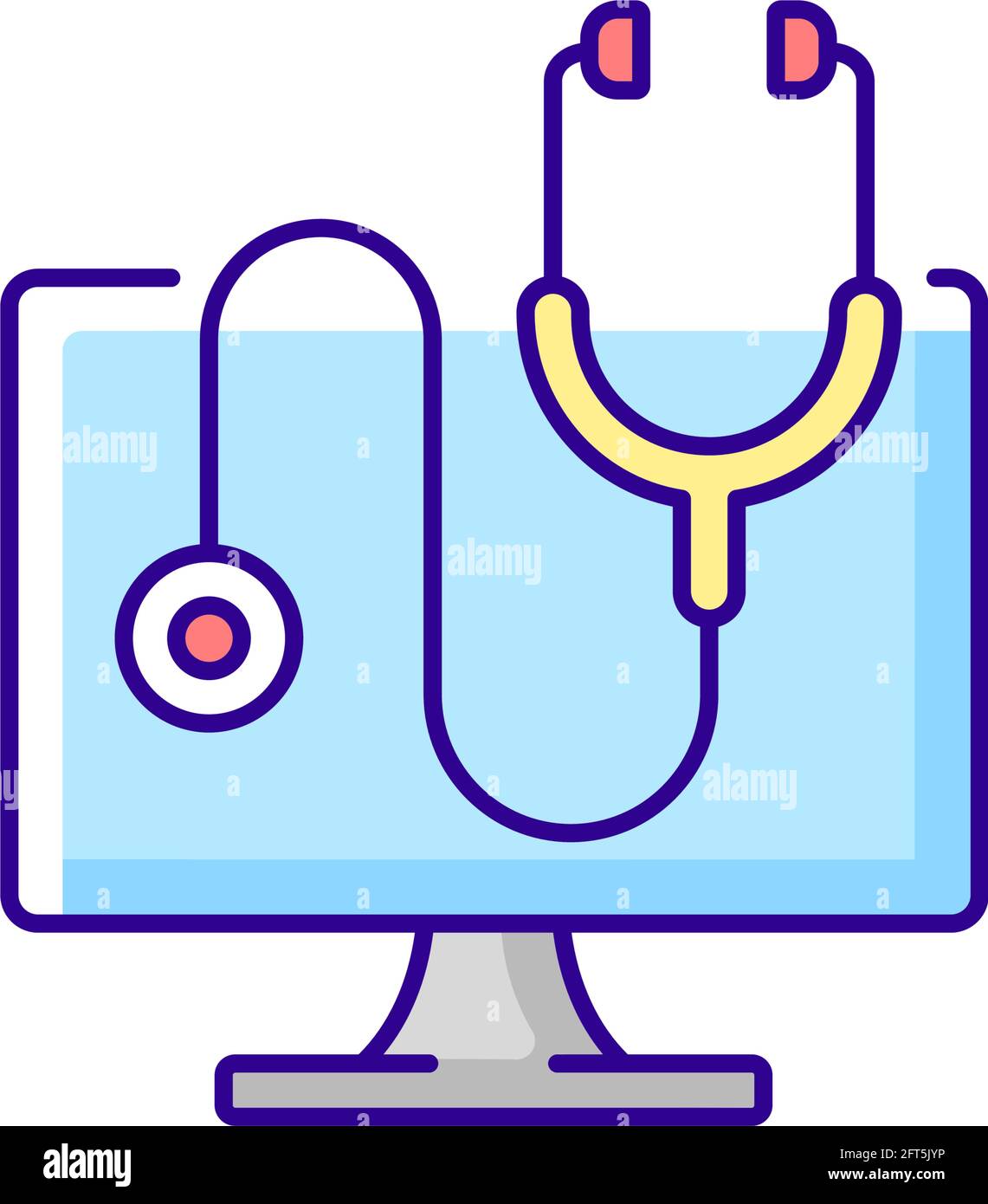 Computer diagnostics RGB color icon Stock Vector Image & Art - Alamy