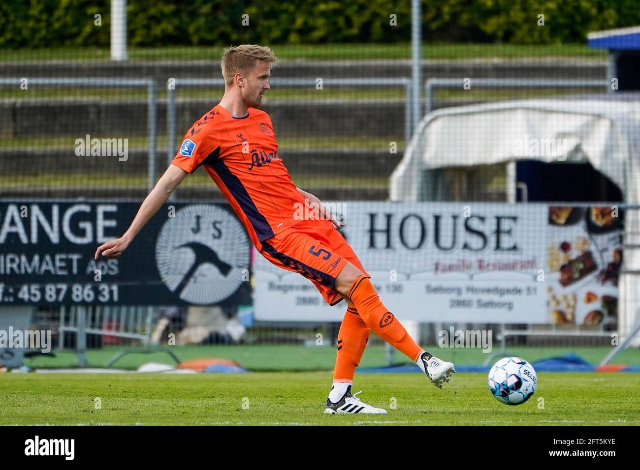 Lyngby, Denmark. 20th May, 2021. Kasper Larsen (5) of Odense Boldklub ...