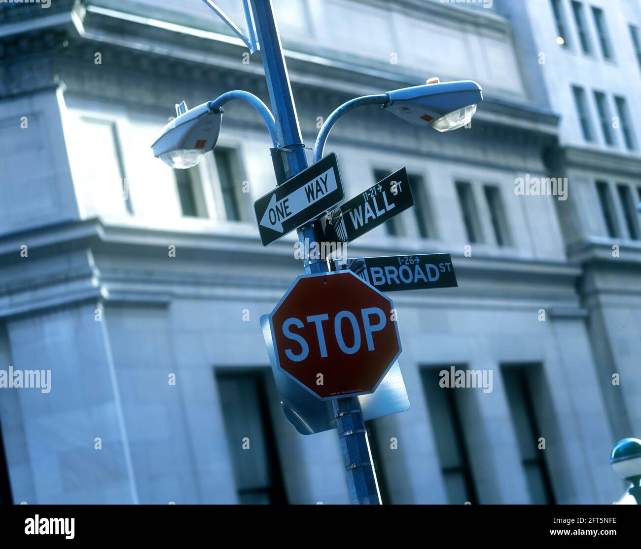 2006 HISTORICAL WALL STREET SIGN FINANCIAL DISTRICT MANHATTAN NEW YORK ...