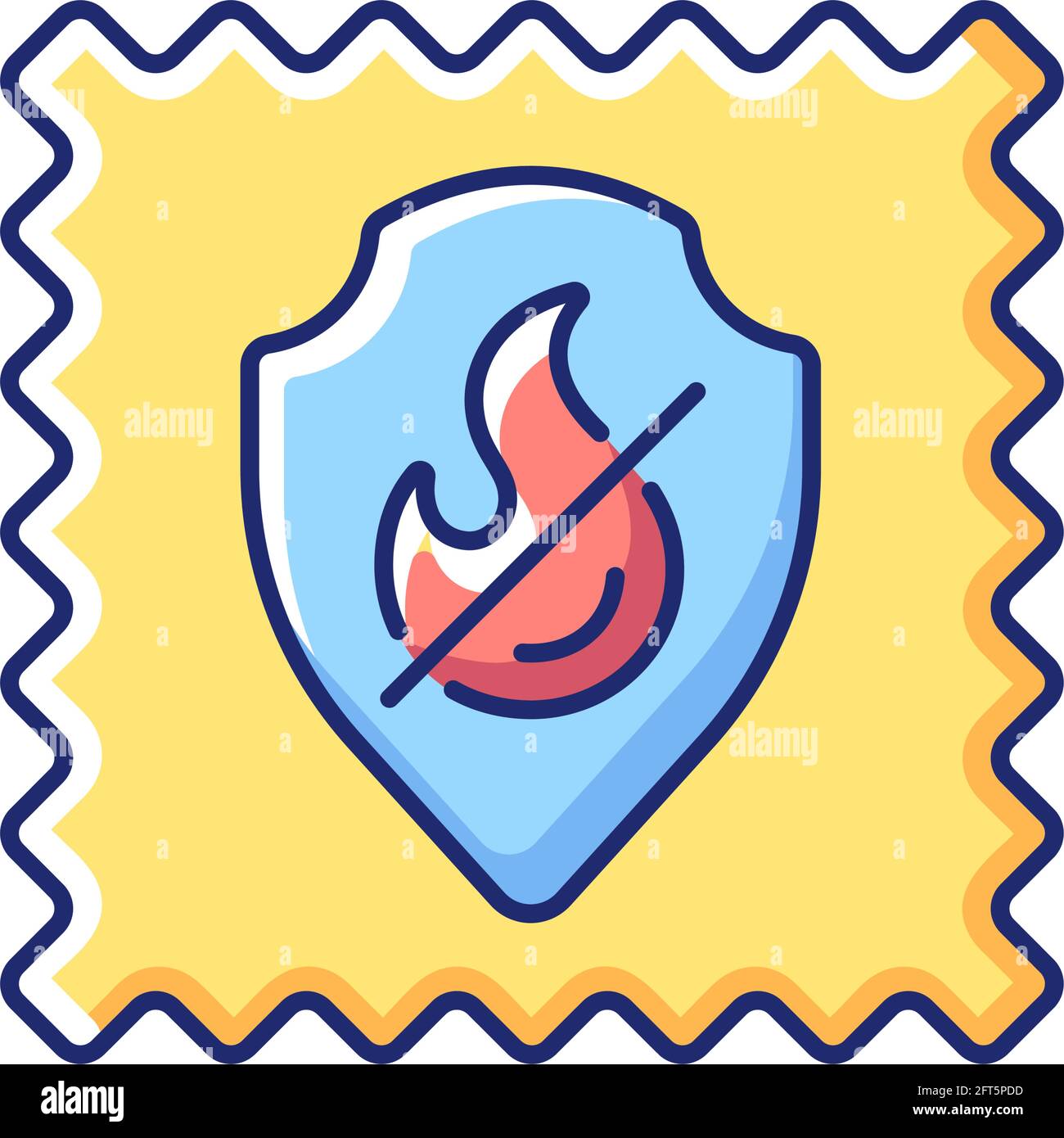 Fire resistant label Stock Vector Images - Alamy