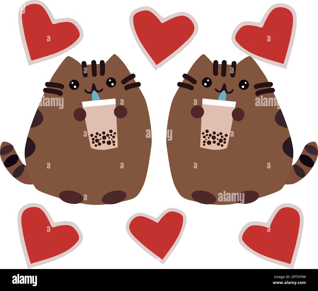 Cute ginger Cat: eating food, meal, chew, hungry emotion, holding ...