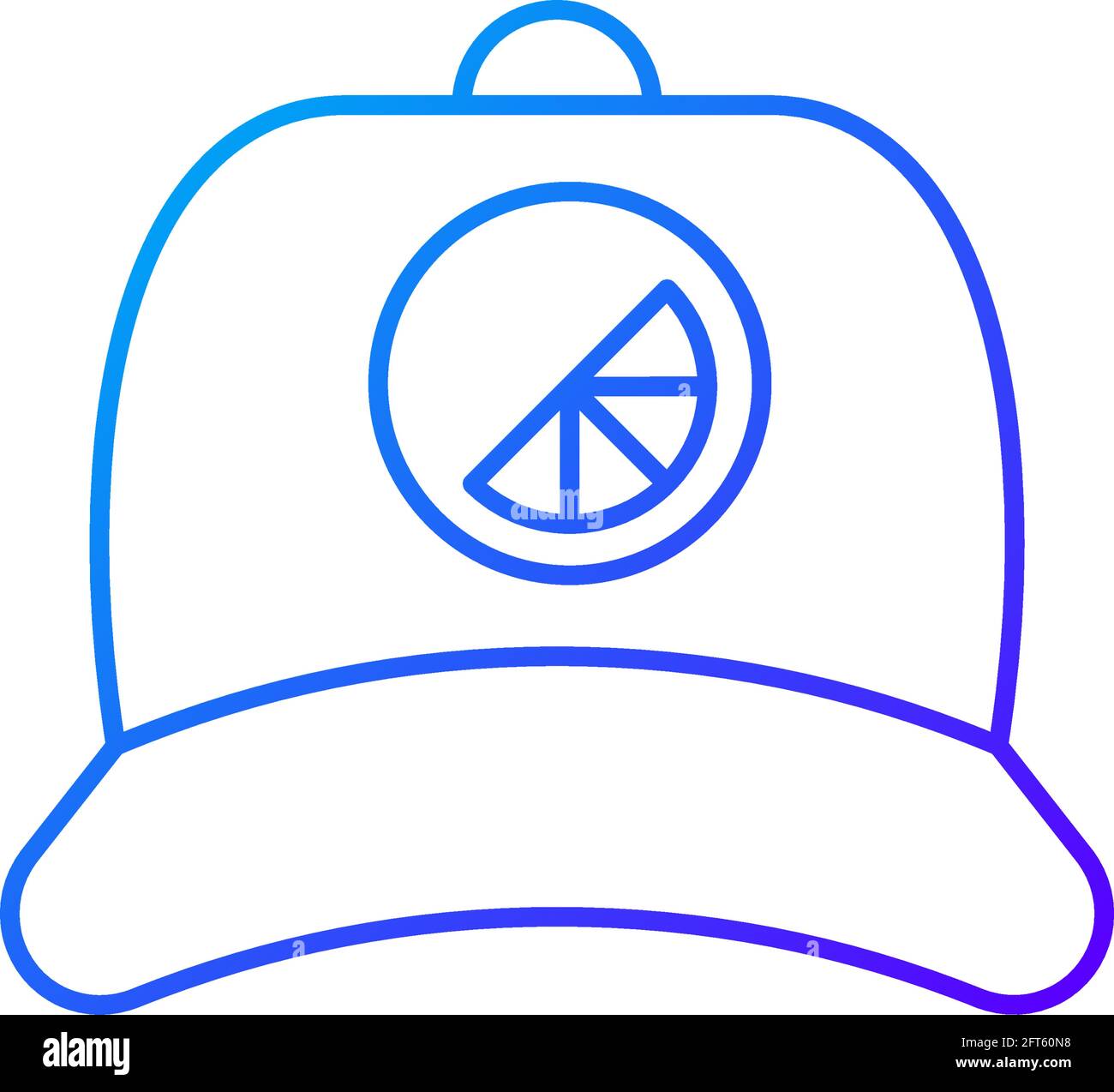Branded cap gradient linear vector icon Stock Vector Image & Art - Alamy
