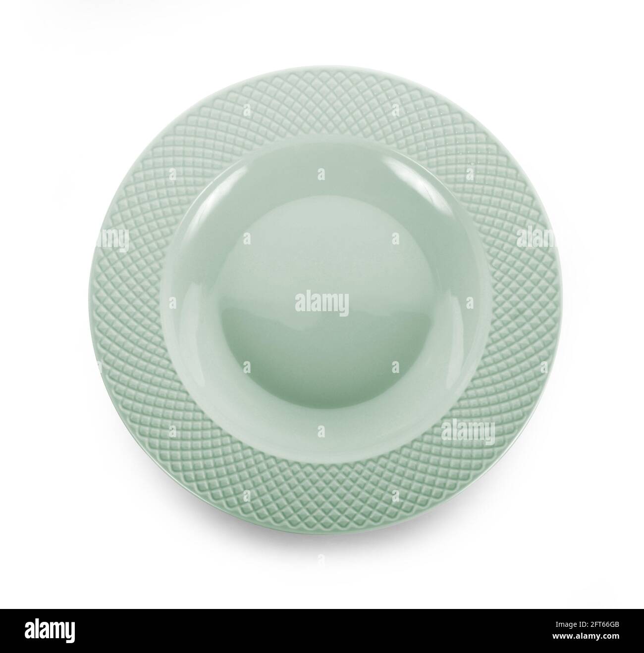 empty plate isolated on white background Stock Photo - Alamy