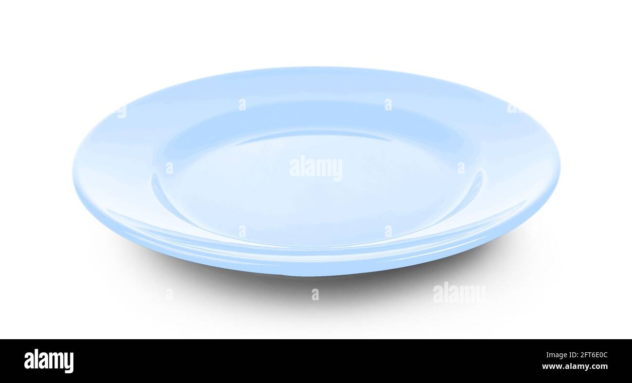 empty plate isolated on white background Stock Photo - Alamy